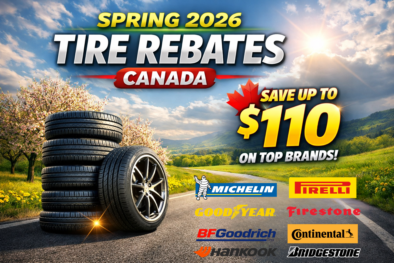 Spring 2026 Tire Rebates Canada (Save Up to $110) – Axon Distribution
